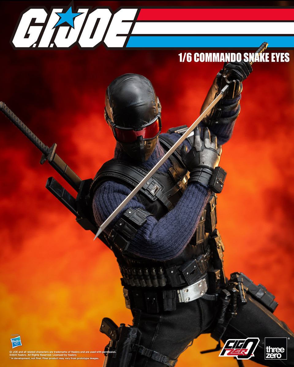 Threezero: G.I. Joe- Commando Snake Eyes *Pre-order* – Andy's Toy Chest